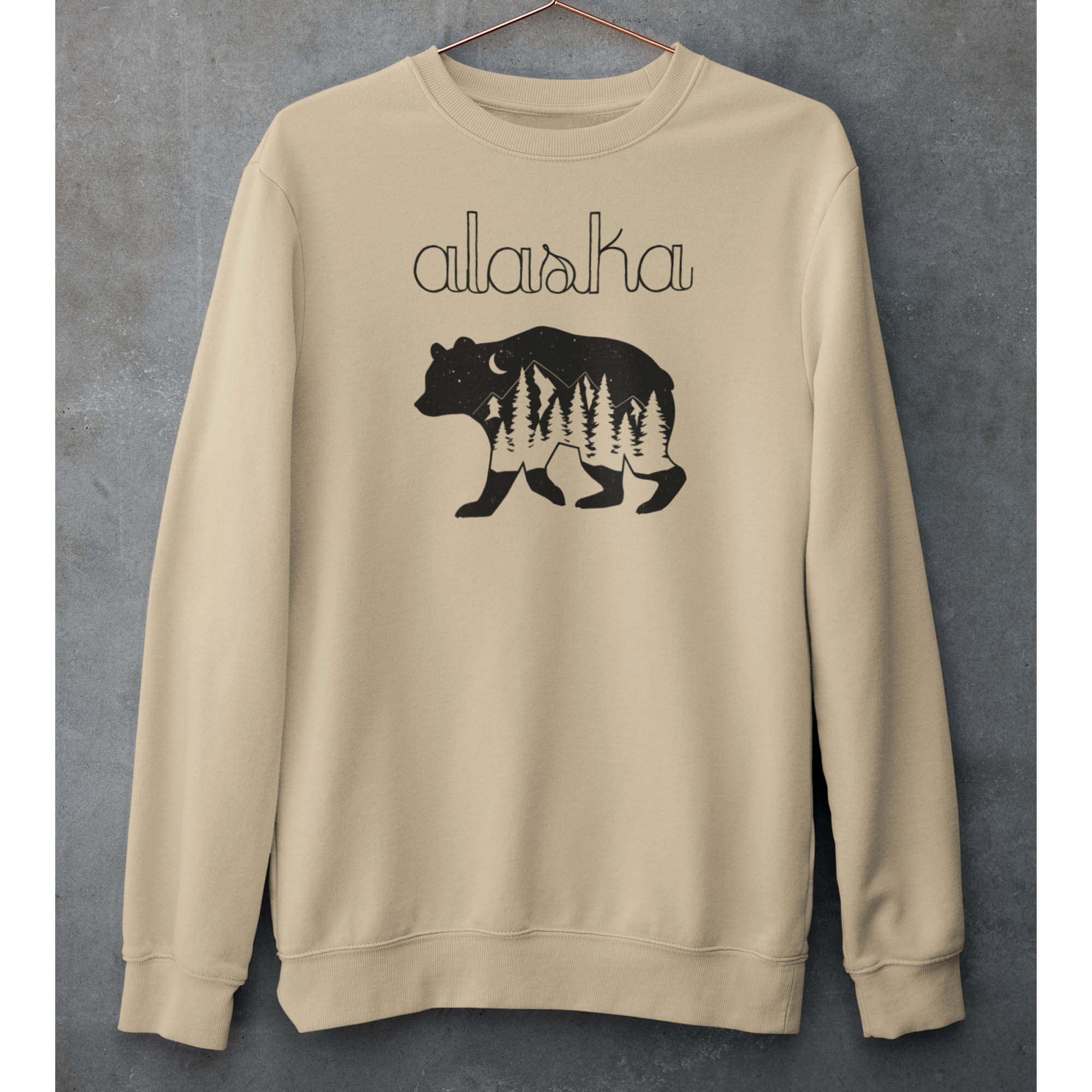 Alaska Sweatshirt Sand Color Crewneck